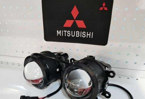 Противотуманки Bi-Led mitsubishi ближний +дальний