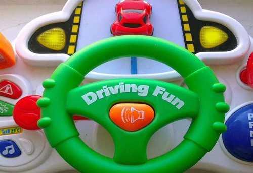Игровой детский руль driving fun