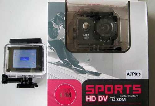 Экшн-камера Sport A7 Plus Full HD 1080p новая