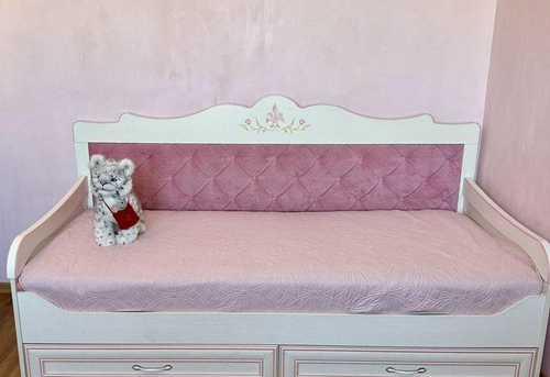 Кровать детская для девочки Алиса 550 hoff