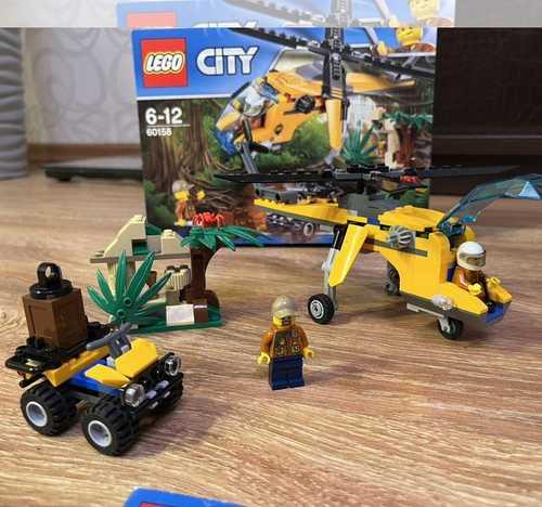 Lego city 60158 Вертолет исследователь джунглей