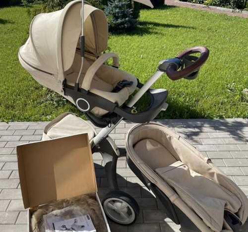 Коляска Stokke xplory 2 в 1   зимний кит