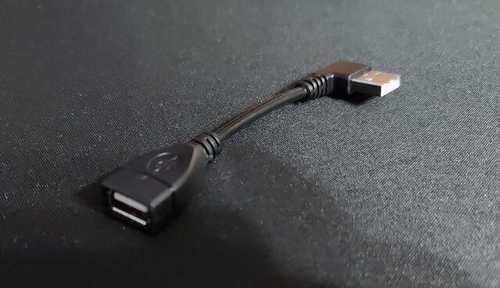 Угловой кабель-удлинитель USB
