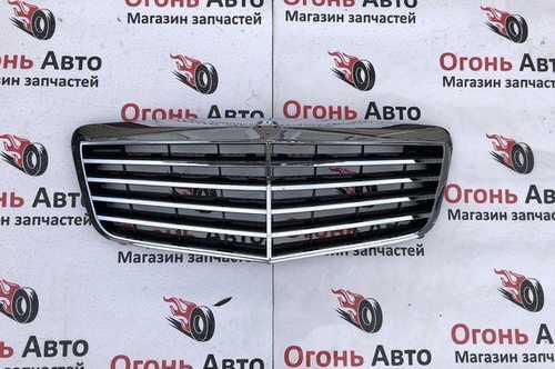 Решетка радиатора Mercedes W211 W211 хром рестайл