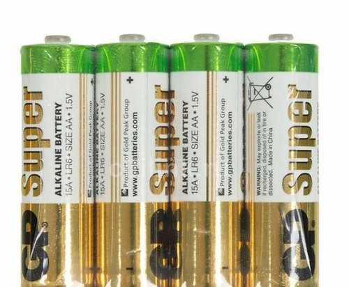 Батарея AA GP Super Alkaline 15ARS LR6 (4шт) спайк