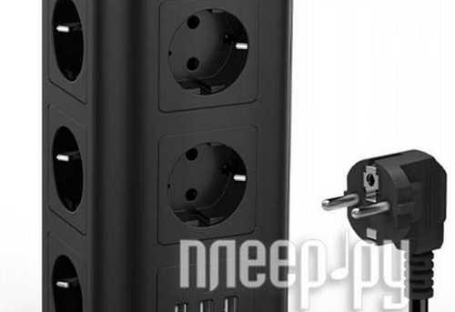 Сетевой фильтр Tessan TPS01-DE 11 Sockets 2m Black