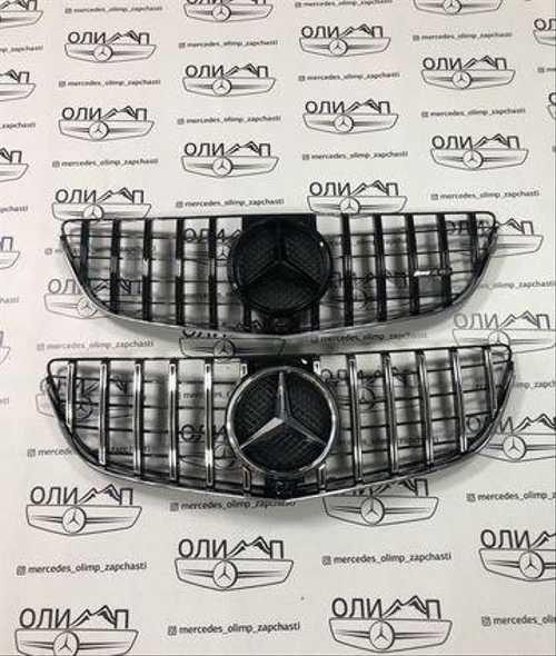 Решетка радиатора на Mercedes c207 рест