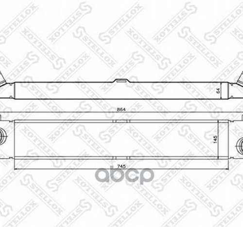 Stellox 1040174SX интеркулер Fiat Ducato