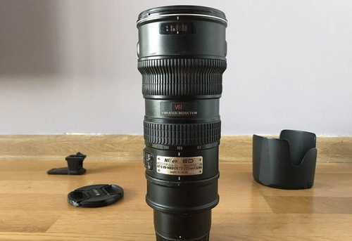 Nikon afs 70-200mm f2.8G ED VR