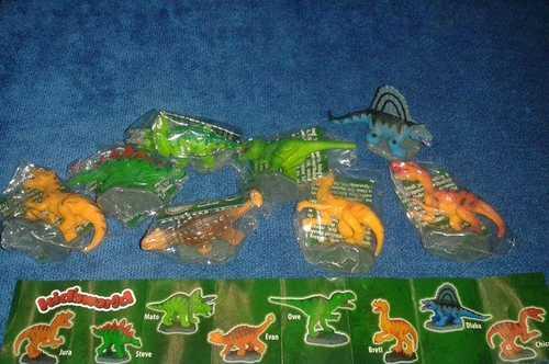 Фигурки динозавров. Dairy 4 Fan. Kid'sworld