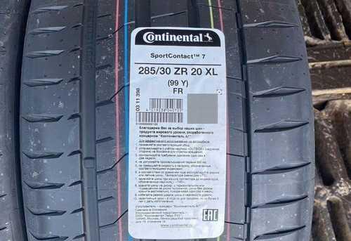 Continental ContiSportContact 7 255/35 R20 и 285/30 R20