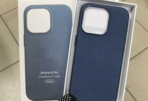 Чехол на iPhone 15 Pro FineWoven Case Pacific Blue