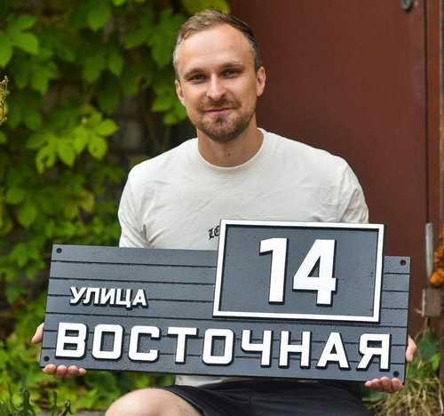 Табличка адресная под заказ