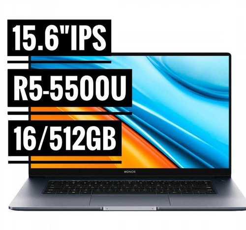 Honor Magicbook 15 R5 5500U 16/512Gb