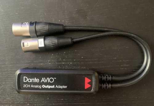 Аудио передатчик Dante avio Analog Output 2 канала
