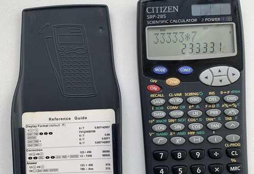 Инженерный калькулятор Citizen srp-285