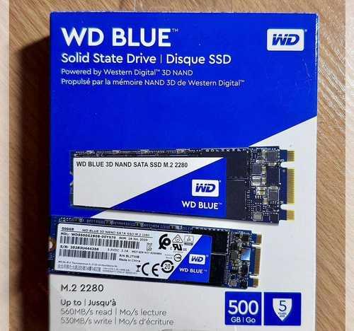 SSD SATA M. 2 WD blue 500 gb (3d nand)