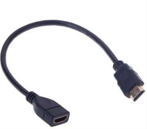 Кабель-удлинитель hdmi m-f 0.3 метра, папа-мама