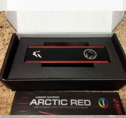 M.2 Внешний бокс ardor gaming M2 Arctic Red