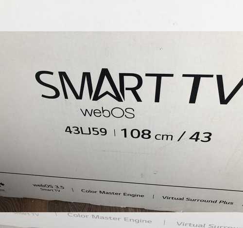 Телевизор LG SMART tv 43