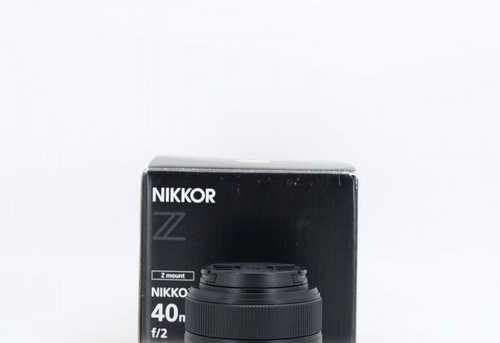 Nikon Nikkor Z 40mm f/2 как новый, обмен гарантия
