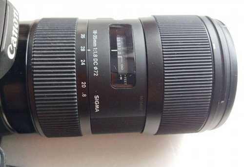 Sigma AF 18-35mm f/1.8 DC HSM Art + canon 77D