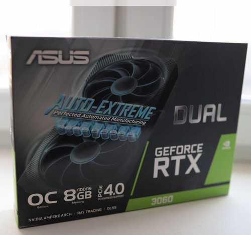 Запечатанная видеокарта Asus RTX 3060