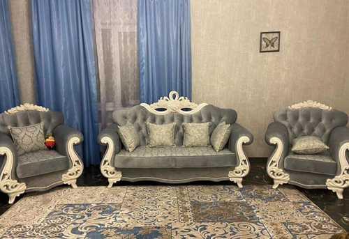 Мягкая мебель Афина Диван раскладной и два кресла