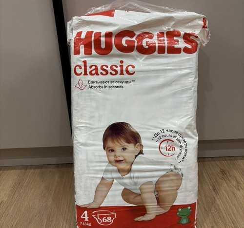 Подгузники huggies classic 4