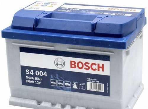 Аккумулятор Bosch Silver S4 004 60 Ач 540 А обратн