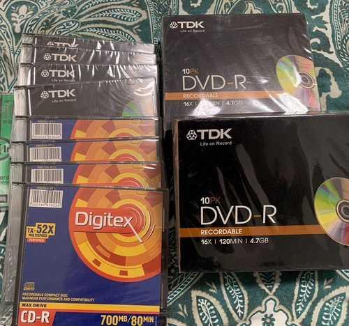 DVD-R, CD-R диски болванки