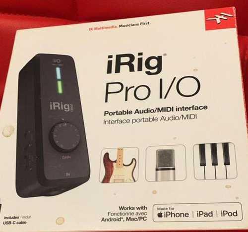 Аудиоинтерфейс IK Multimedia iRig Pro i/o