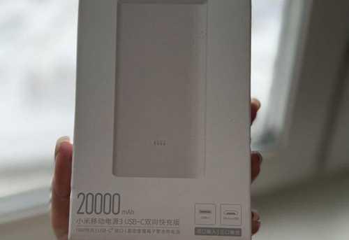Портативный аккумулятор xiaomi mi power bank 20000