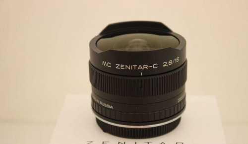Зенитар 2.8/16 для Canon EF объектив Рыбий глаз