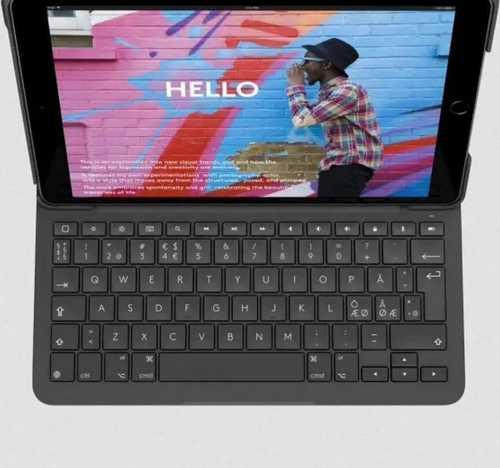 Клавиатура Logitech Slim Folio iPad 7/8/9 (Новая)