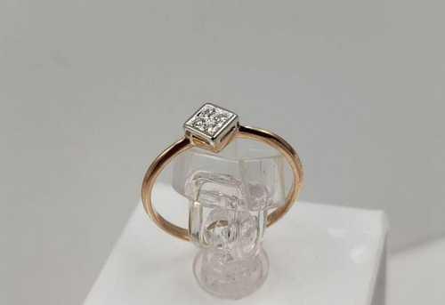 Золотое кольцо с бриллиантом в ассортименте