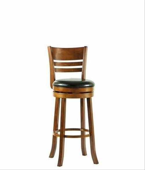 Деревянный барный стул черный William 9393 круглый