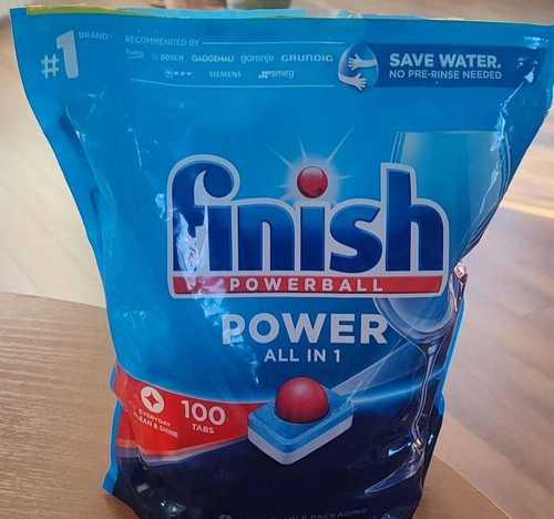 Таблетки для посудомоечной машины finish power 100