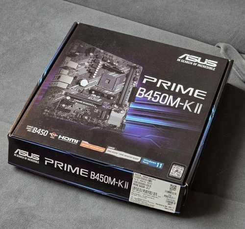 Материнская плата asus Prime B450M-K II