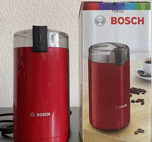 Кофемолка электрическая Bosch красная