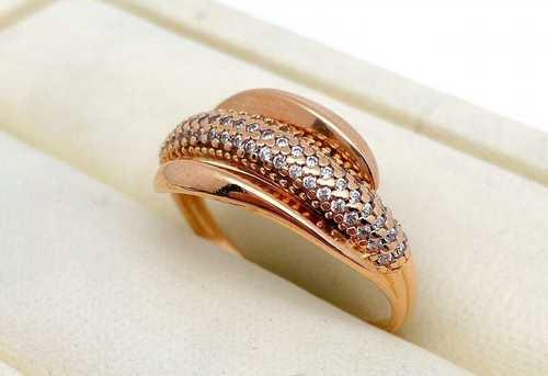 Золотое кольцо с камнями 585пр. размер: 18,2