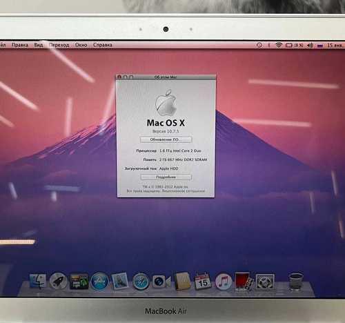 Apple macbook Air 2010 2/80 Silver