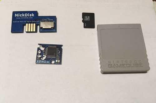 Nintendo Gamecube карта памяти + чип Xeno