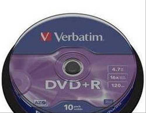Оптический диск DVD+R диск Verbatim 4,7Gb #11723