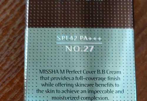 Новый BB Missha Perfect Cover 27 тон