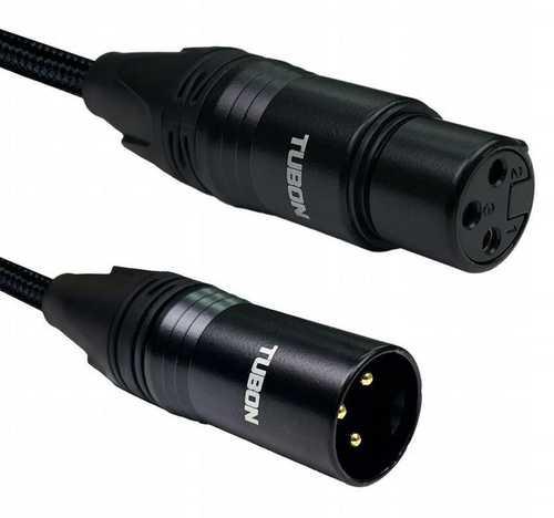 Кабель Tubon XLR- XLR Тканевая оплетка X002 1.5м