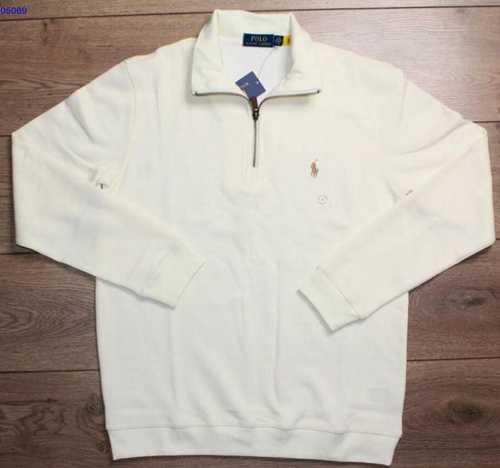 Polo Ralph Lauren молочный джемпер полузамок (Арт.67167)