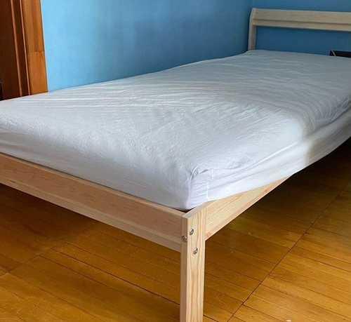 Кровать IKEA нейден 90 x 200 матрас gotnes