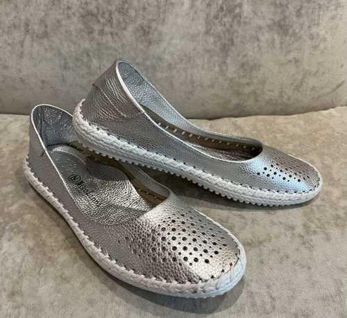 Слипоны кожаные р.41