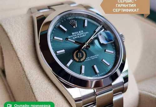 Часы Rolex Datejust mint green Bamp;P